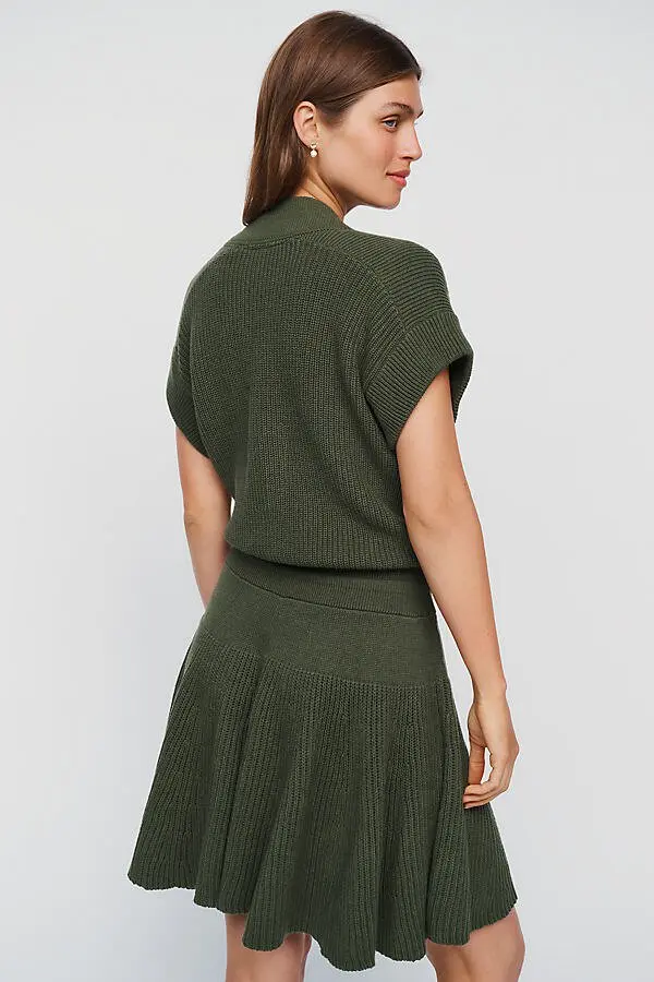 Anthropologie V-neck Sweater Mi Dress