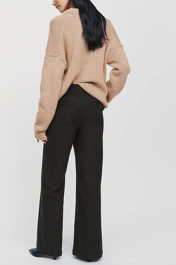 Maeve Flat Front Trousers Pants