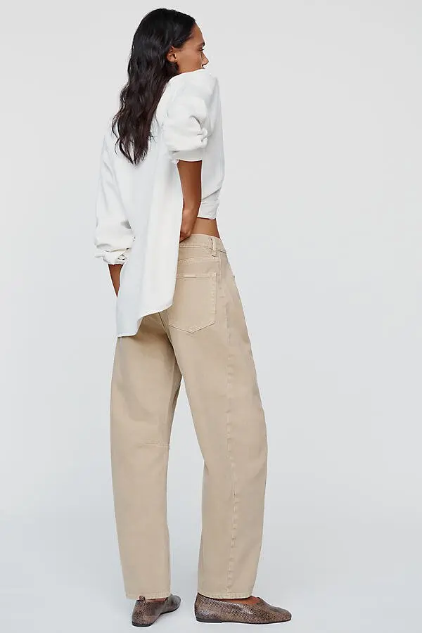 Rolla's Arc High Rise Barrel Leg Jeans - Dune
