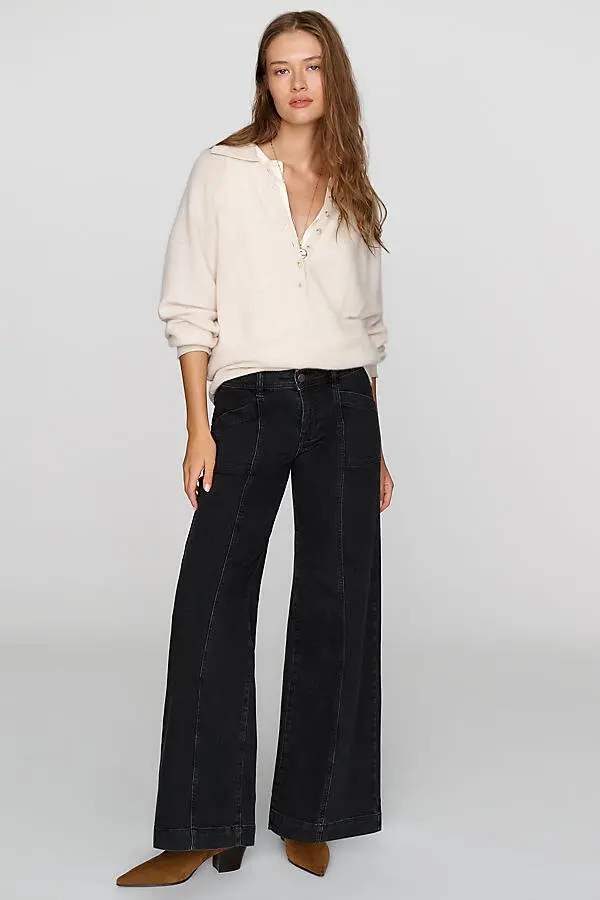 PILCRO Nico Mid Rise Flare Jeans