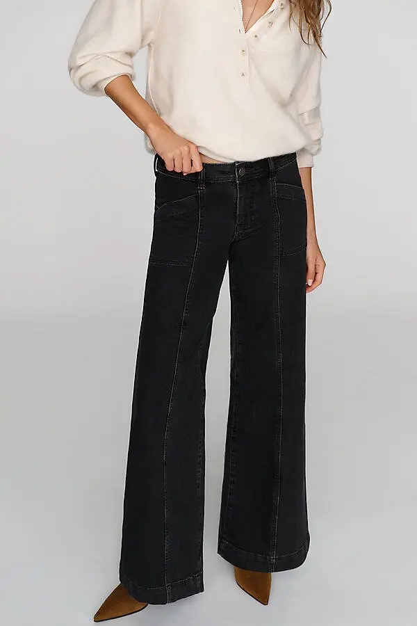PILCRO Nico Mid Rise Flare Jeans
