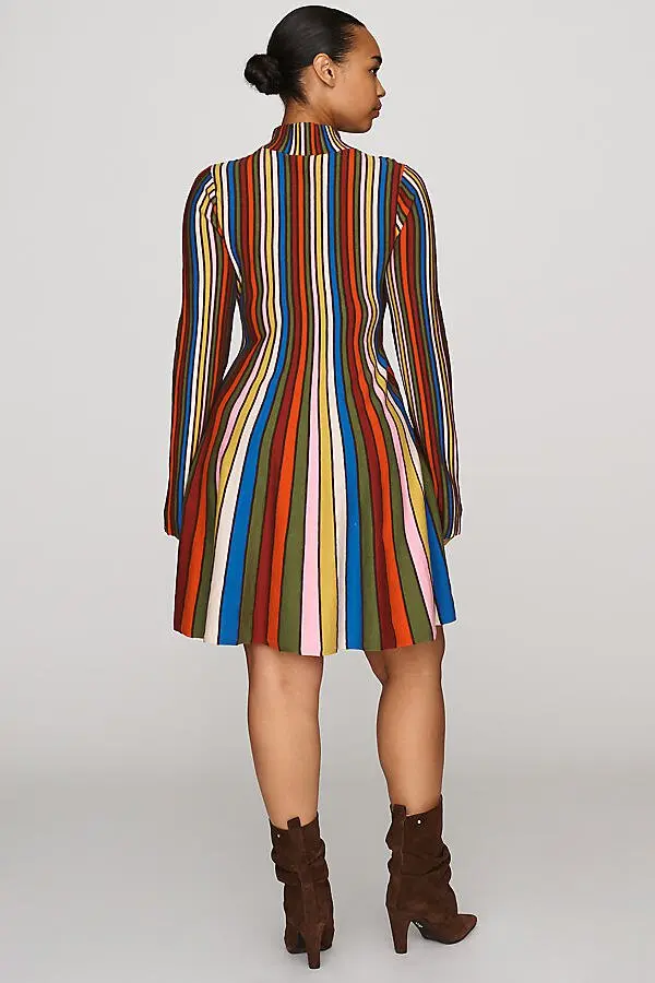 Maeve Mock Neck Knit Mi Dress