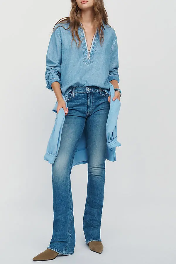 MOTHER The Runaway Low Rise Slim Bootcut Jeans