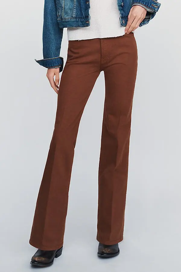 MOTHER The Kick It High Rise Straight Leg Jeans