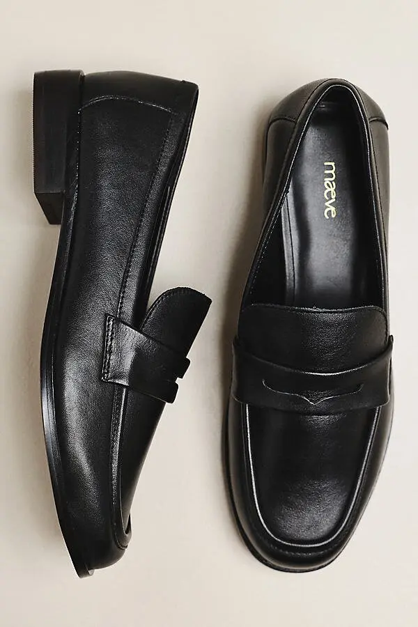 Maeve Penny Keeper Leather Loafers