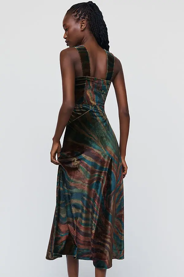Maeve Jocelyn Velvet Midi Dress