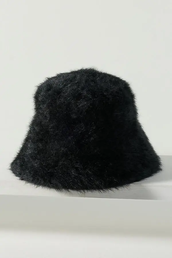 Anthropologie Brushed Cloche - Black