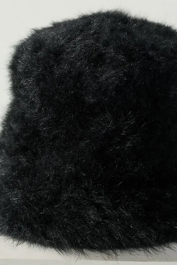 Anthropologie Brushed Cloche - Black