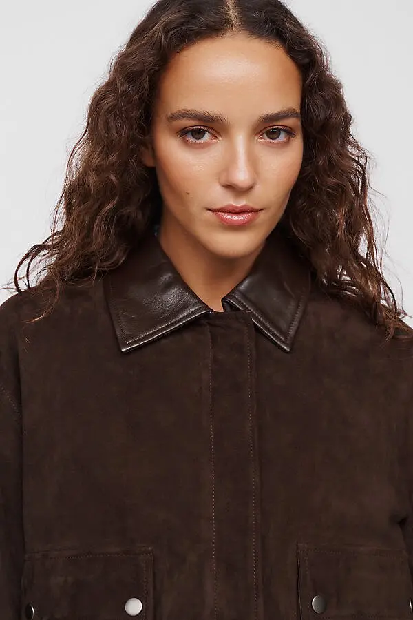 PILCRO Suede Utility Jacket