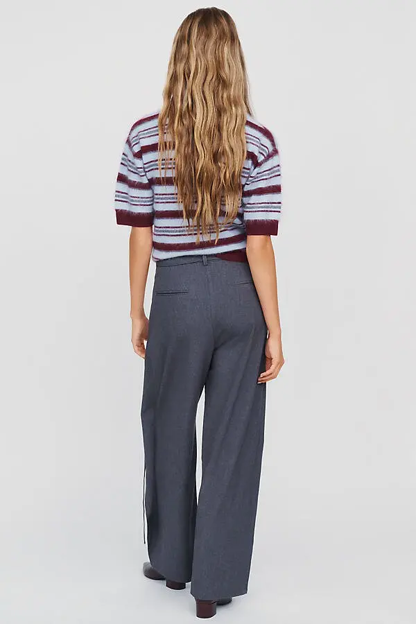WHITEROOM + CACTUS Wool Blend Side-tie Pants