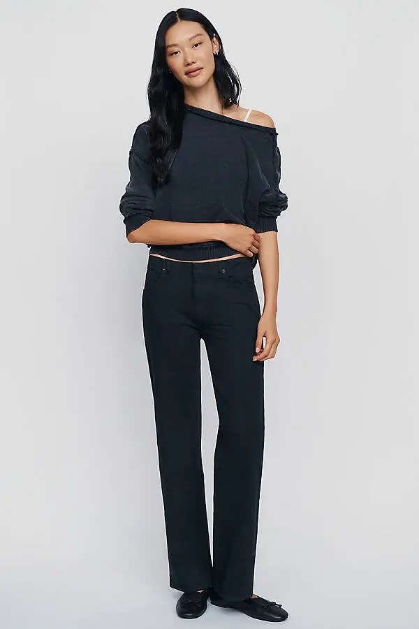 PILCRO Isla Clean-waist Mid-rise Stovepipe Jeans