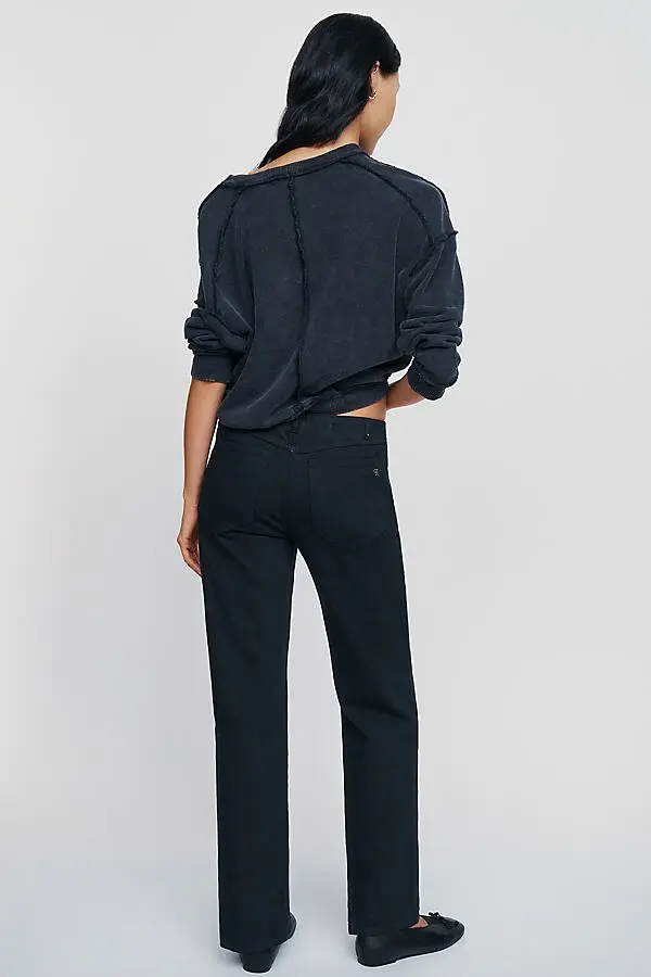 PILCRO Isla Clean-waist Mid-rise Stovepipe Jeans