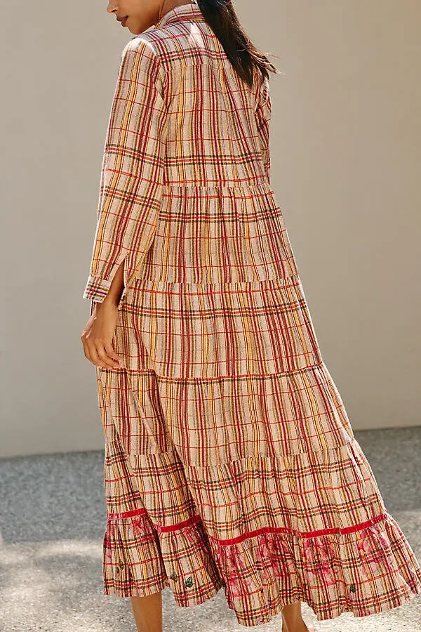 RO'S GARDEN Jette 100% Cotton Midi Dress