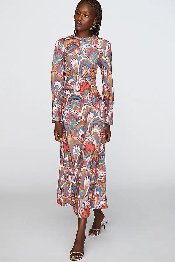 Mestiza New York Gabriella Long-sleeve Midi Dress