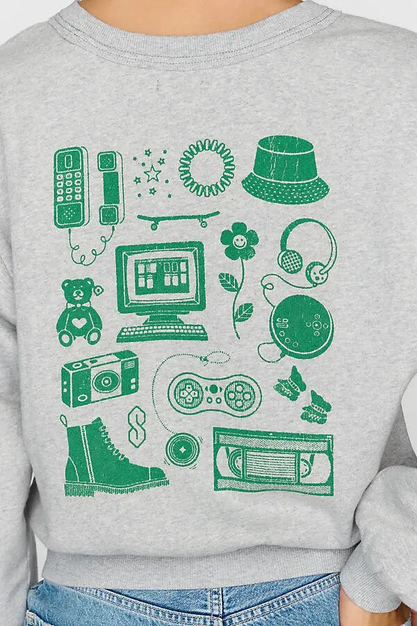 PILCRO Decades 100% Cotton Sweatshirt - 1990s