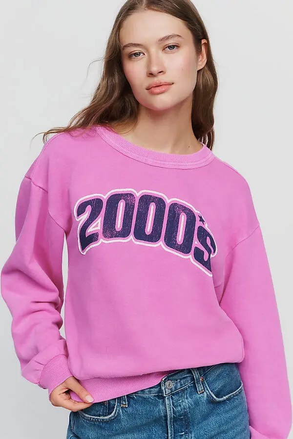 PILCRO Decades 100% Cotton Sweatshirt - 2000s