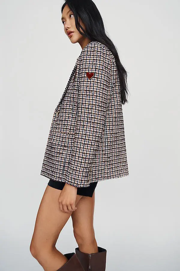 Anthropologie Heritage Patchwork Blazer Jacket