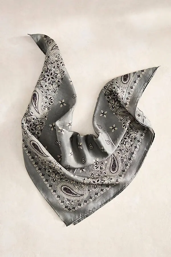 TERRAIN Paisley Silk Bandana