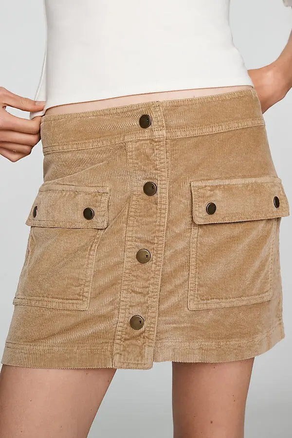 PILCRO Corduroy Utility Skort