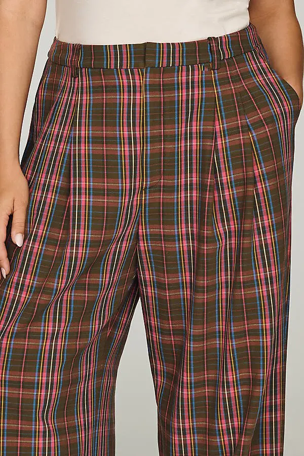 Maeve Avery Wide-leg Pleated Trousers Pants