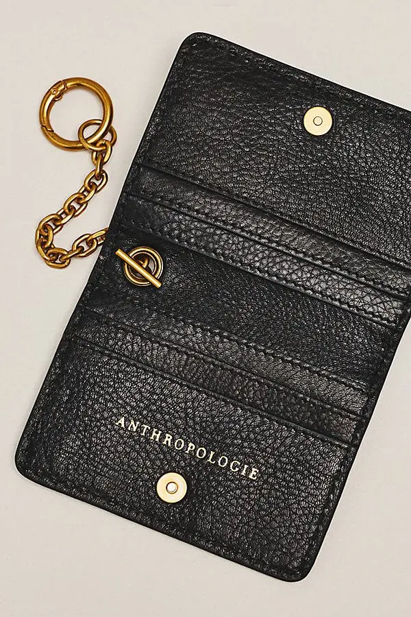 Anthropologie Ara Leather Keycha Card Wallet