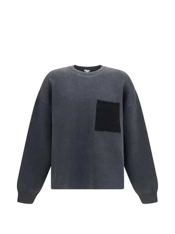 Loewe Anagram Cotton Blend Crewneck Sweater