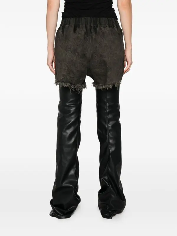 Rick Owens Denim Cotton Shorts