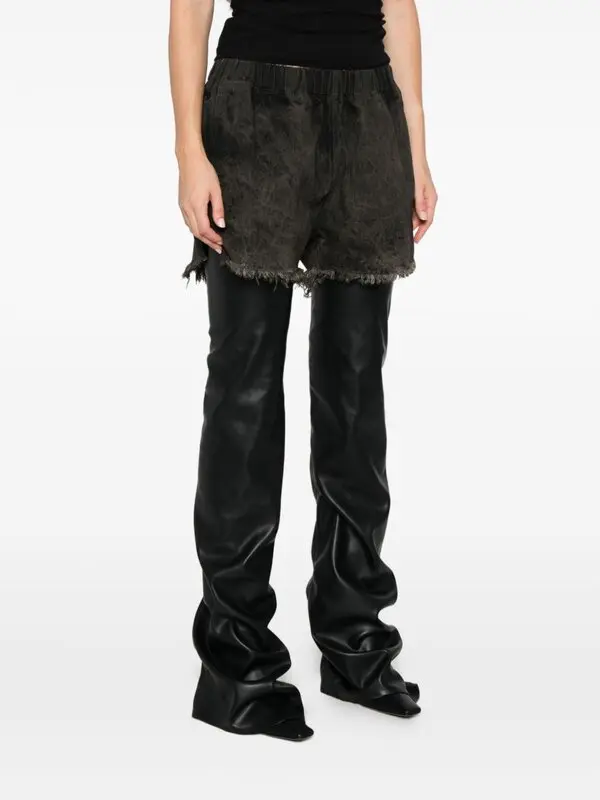 Rick Owens Denim Cotton Shorts