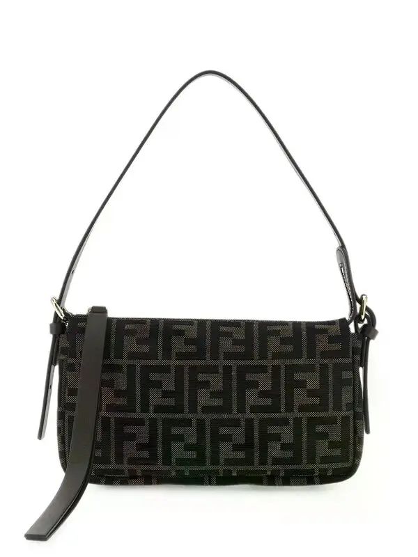 Fendi Ff Zucca Jacquard Shoulder Bag - Brown