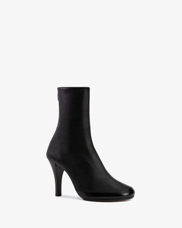 JUDE Luna Ankle Boot Stretch And Brushed Leather