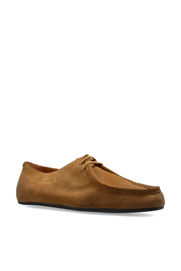 JIL SANDER Suede Lace-up Shoes With A ‘vintage’ Effect
