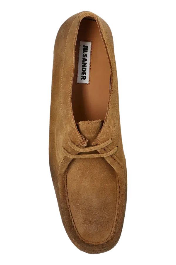 JIL SANDER Suede Lace-up Shoes With A ‘vintage’ Effect