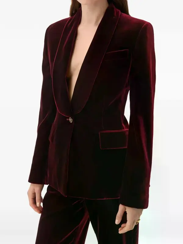 Versace Viscose Velvet Blazer