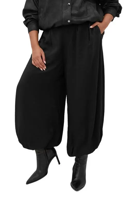 City Chic Flow Wide Leg Pleated Pants