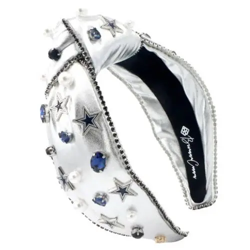 BRIANNA CANNON Dallas Cowboys Logo Headband - Silver