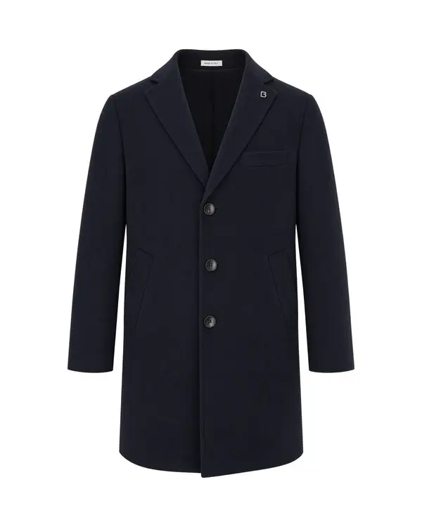 BRERAS MILANO Single-breasted Wool-blend Overcoat