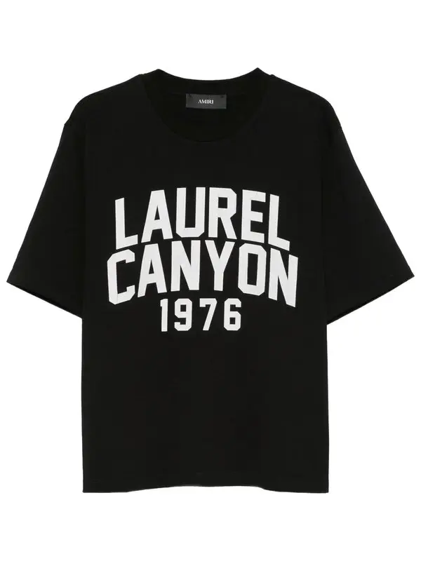 Amiri Mini Logo Graphic Cotton Crewneck T-shirt