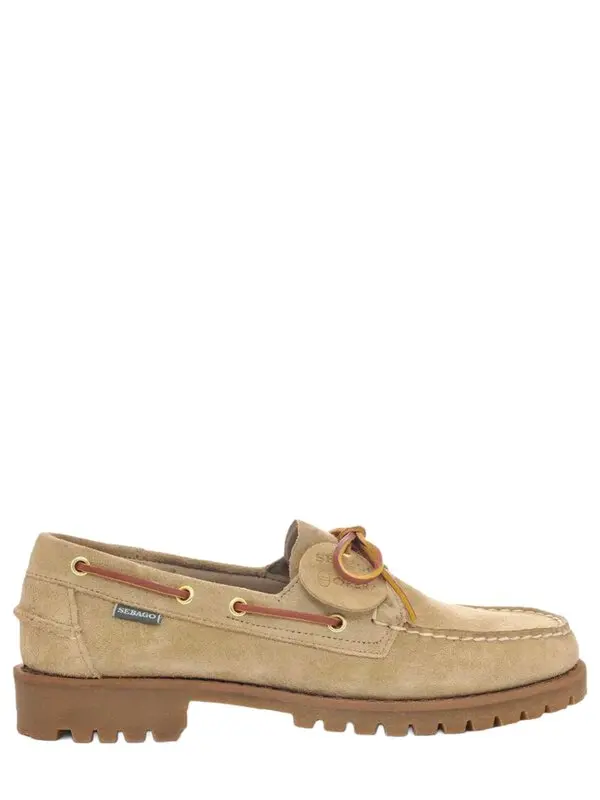 SEBAGO Suede Docksides-style Loafers With Leather Lining - Beige