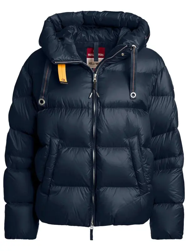 PARAJUMPERS Parachute-style Duck Down Puffer Coat With Detachable Hood Tape - Blu