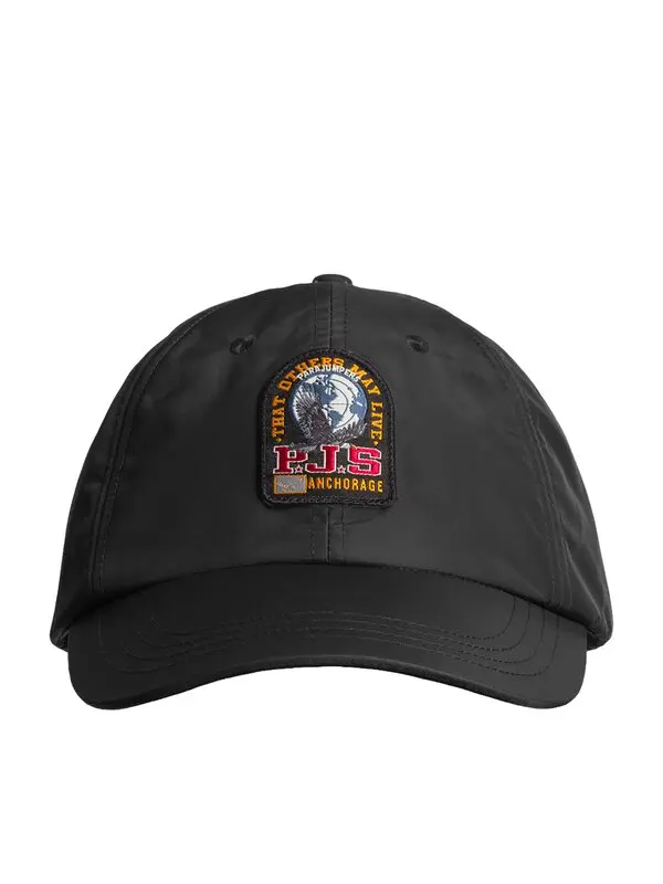 PARAJUMPERS Curved Visor With Adjustable Buckle And Polar Fleece Lining - Nero