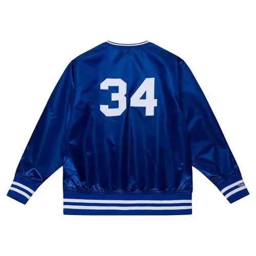 Mitchell & Ness Fernando Valenzuela Los Angeles Dodgers 1986 Authentic Satin Pullover