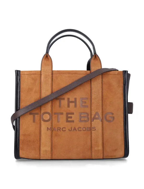 Marc Jacobs Structured Tote Bag With Shoulder Strap - Copper