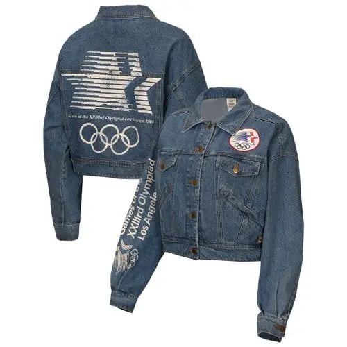 OUTERSTUFF Los Angeles 1984 Summer Olympics Full-button Jacket - Denim