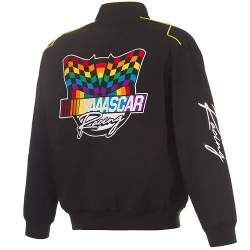 JH DESIGN Nascar Merchandise Yaaascar Pride Full-snap Jacket