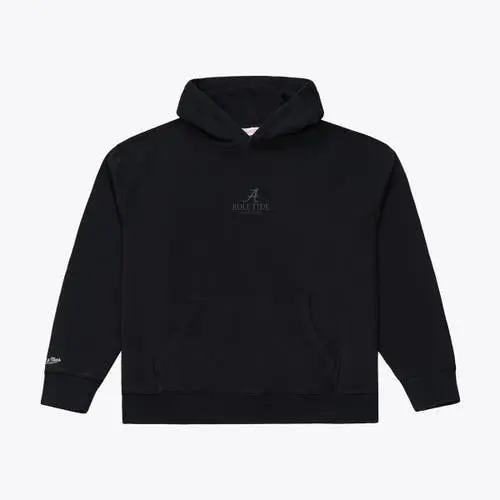 Mitchell & Ness Alabama Crimson Tide Monochrome Icon Fleece Hoodie - Black