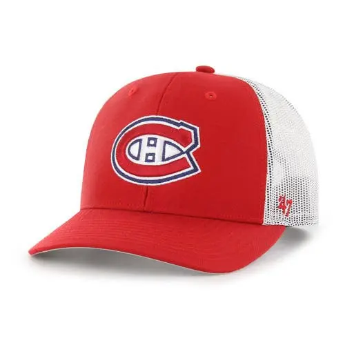 '47 White Montreal Canadiens Logo Trucker Adjustable Hat