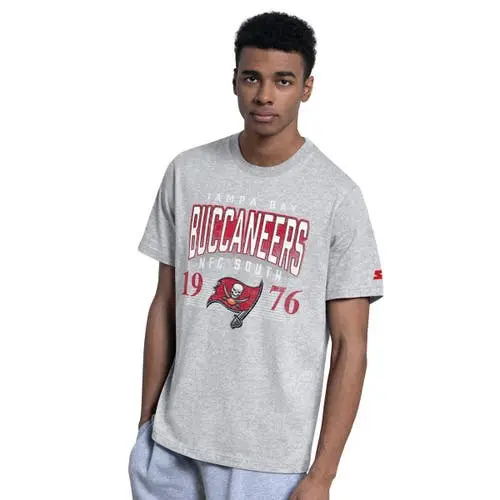 STARTER Heather Gray Tampa Bay Buccaneers Two-pack Logo T-shirt Set