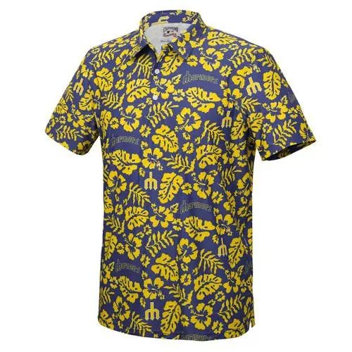 Reyn Spooner Seattle Mariners Cooperstown Pua Performance Polo
