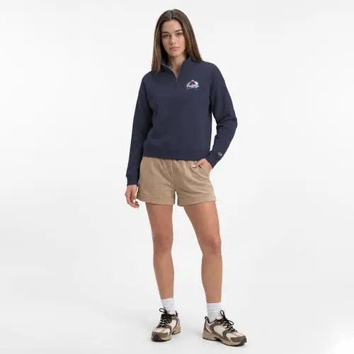 Champion Colorado Avalanche Powerblend Quarter-zip Sweatshirt