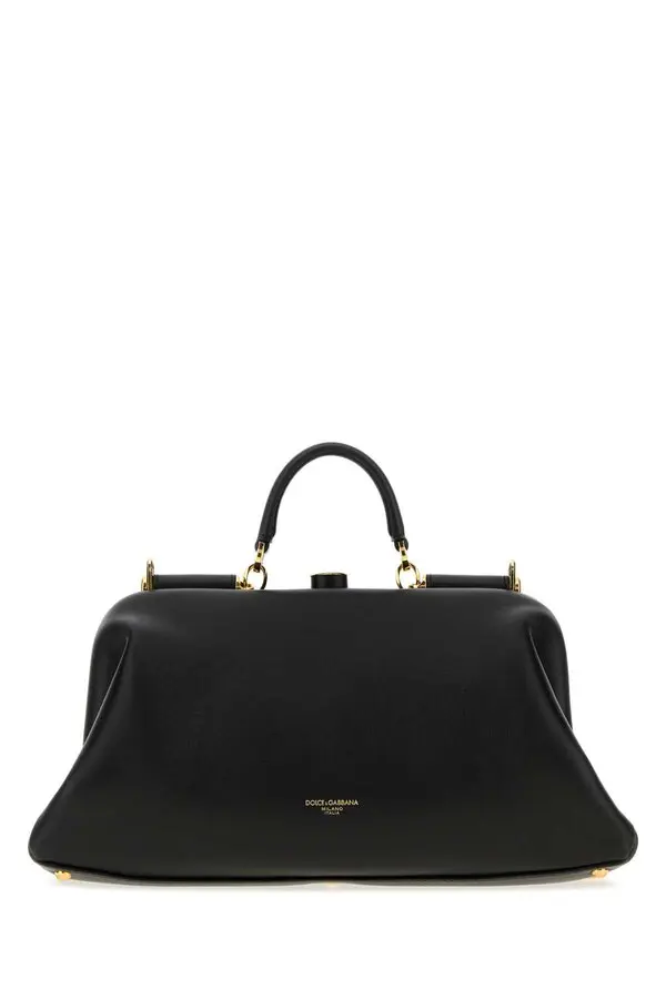Dolce & Gabbana Nappa Leather Grandma Handbag - Black